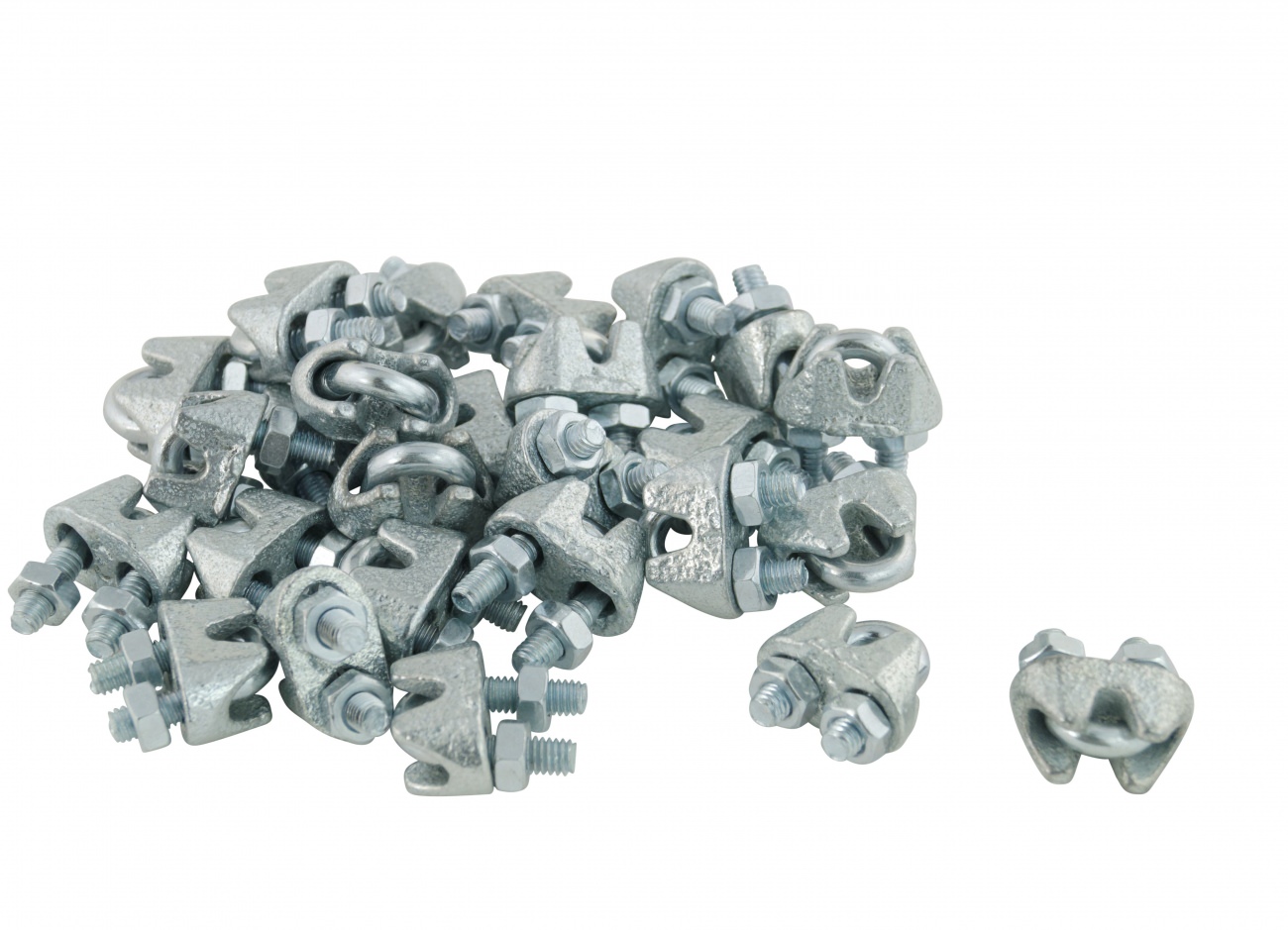 Steel Cable Clips 3 mm (50 pcs.) | Safetynet365
